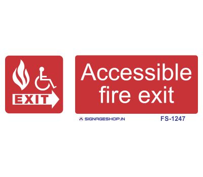 Accessible fire exit