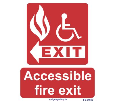 Accessible fire exit