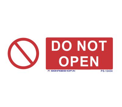 Do not open